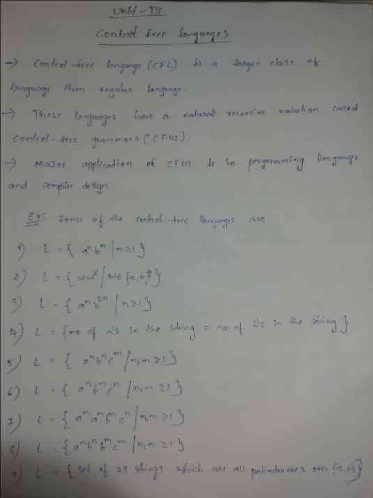 AUTOMATA LANGUAGES & COMPUTATION - Alc Unit-3 | PDF