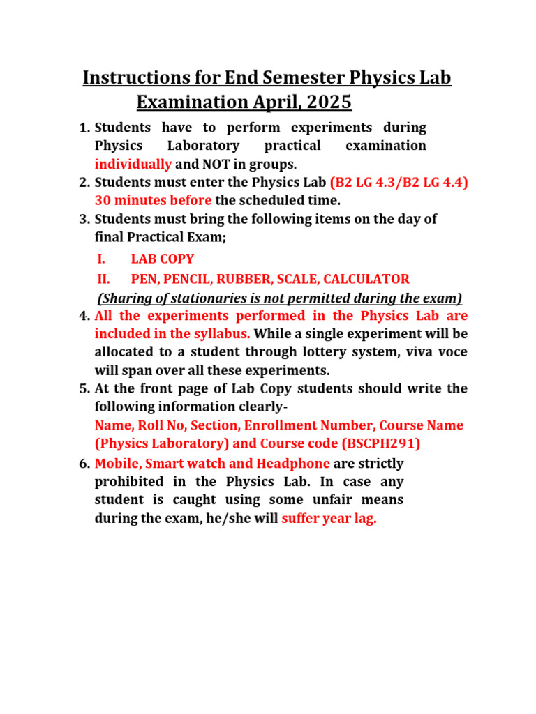 Physics Lab Instructions Pdf