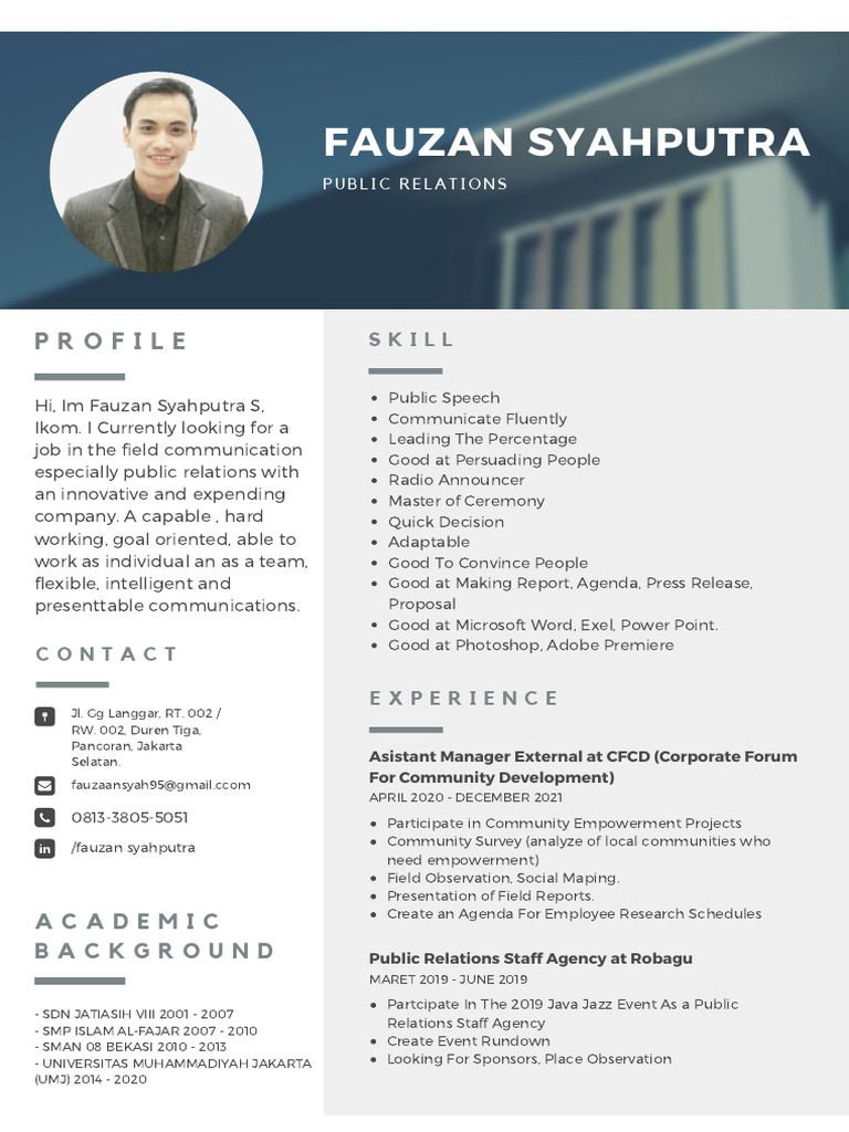Fauzan Syahputra CV | PDF