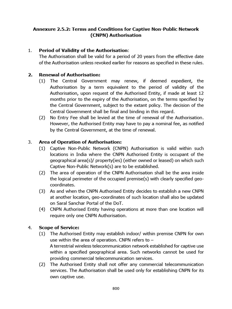 Proposed CNPN Authorisation | PDF | Radio | Telecommunications