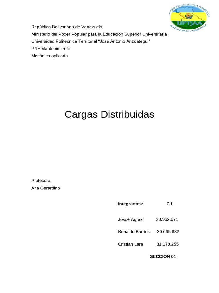 Cargas Distribuidas | PDF | Viga (Estructura) | Rotación
