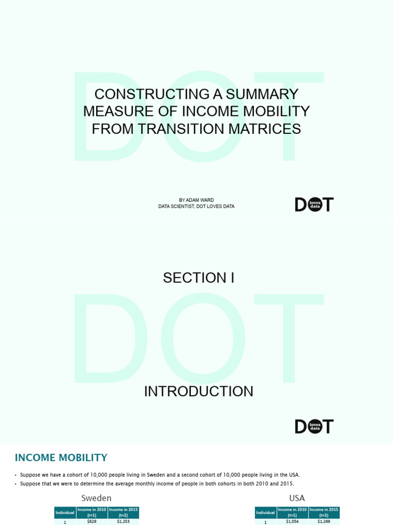 4C. Adam Ward Constructing a Summary Measure of Income Mobility From Transition Matrices (1 ...