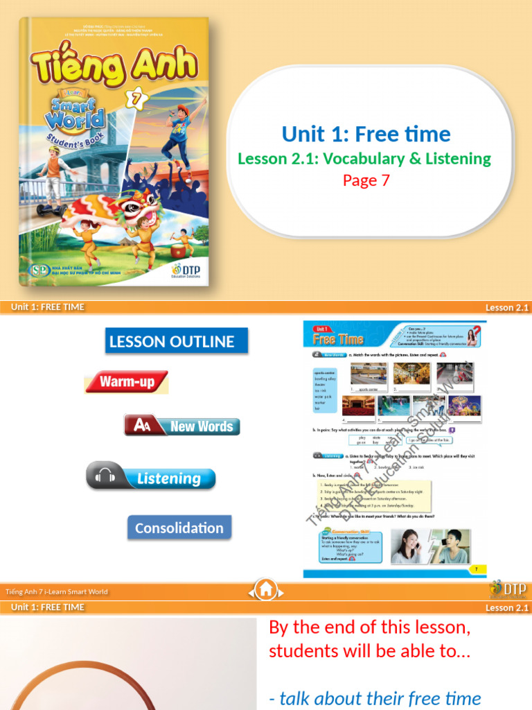 Unit 1 Lesson 2.1 - Vocabulary & Listening - Page 7 | PDF | Linguistics