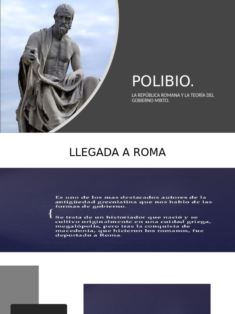 Polibio y la Teoría del Gobierno Mixto | PDF