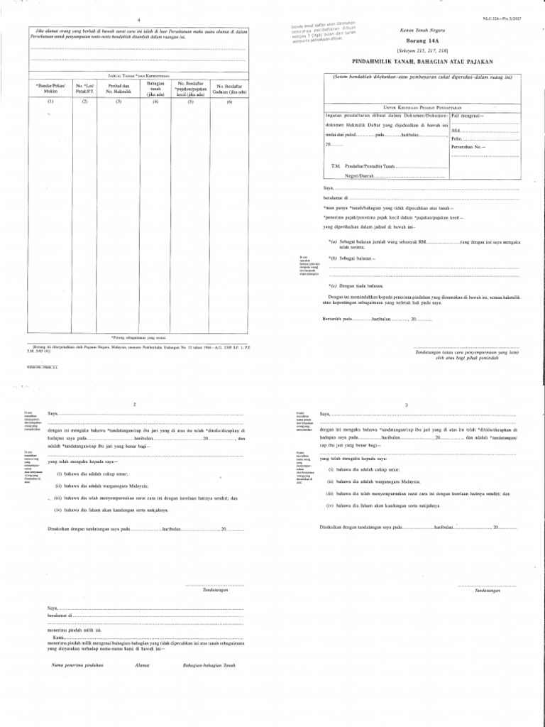 Borang 14a Senarai Semak Dan Pandua | PDF