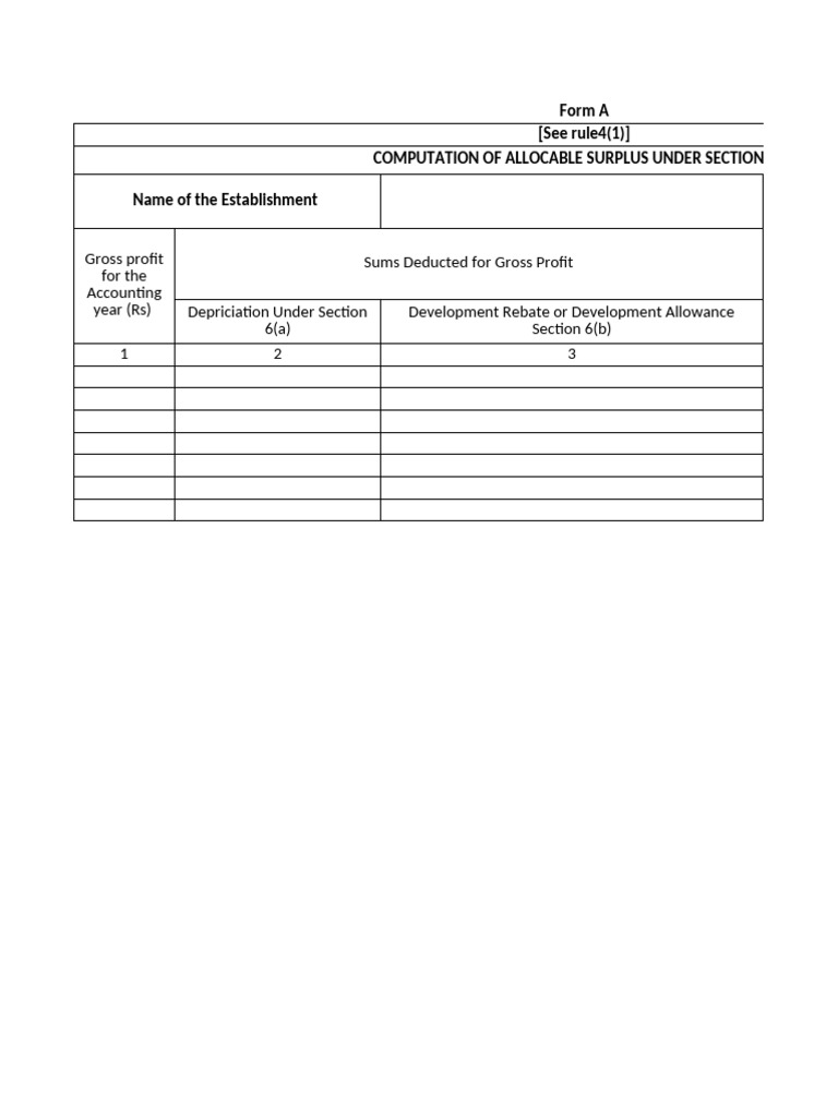 Computation of Bonus Allocation Form | PDF | Income Tax | Expense