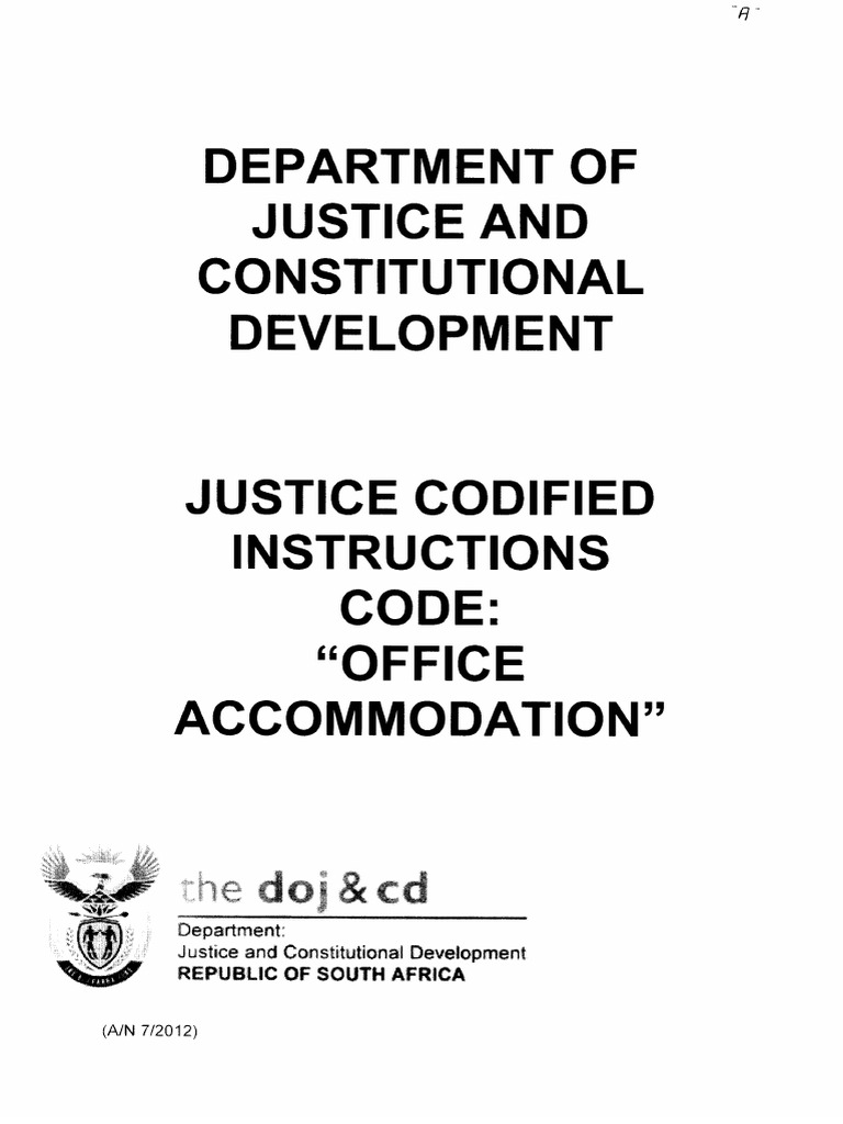 Codified Instructions Code Office Accommodation | PDF