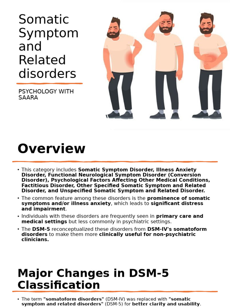 Somatic Symptom and Related Disorders | PDF | Mental Disorder | Dsm 5