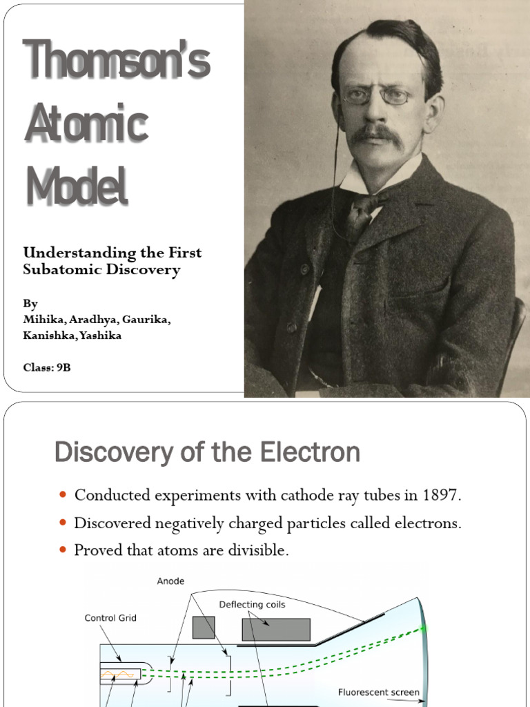 Thomson' S Atomic Model | PDF