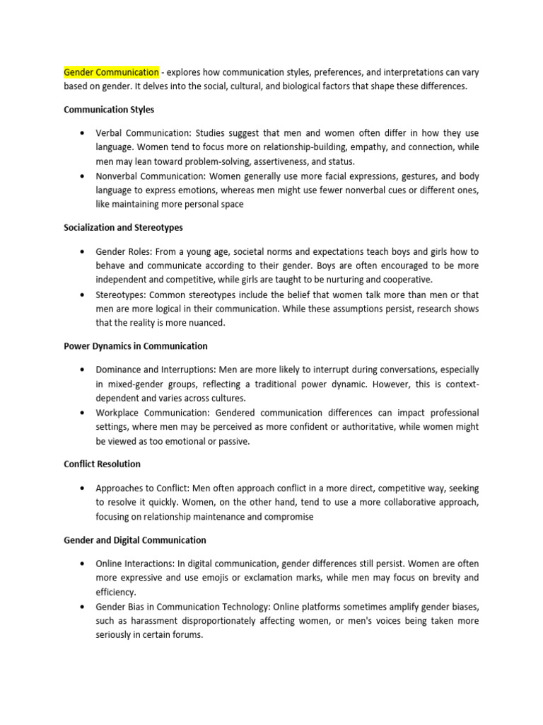 GAD101 Midterm Reviewer-1 | PDF | Socialization | Gender