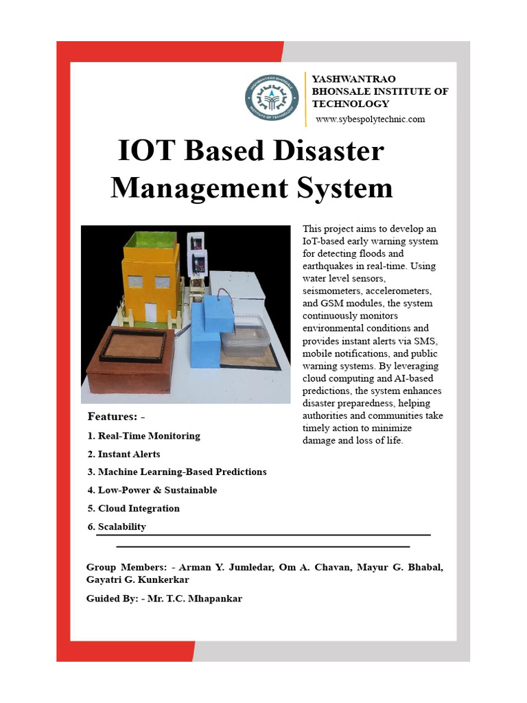 IOT Based Disaster Management System: Features | PDF