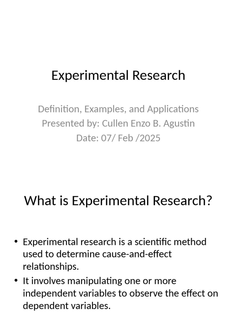 Understanding Experimental Research Methods | PDF | Experiment | Psychology
