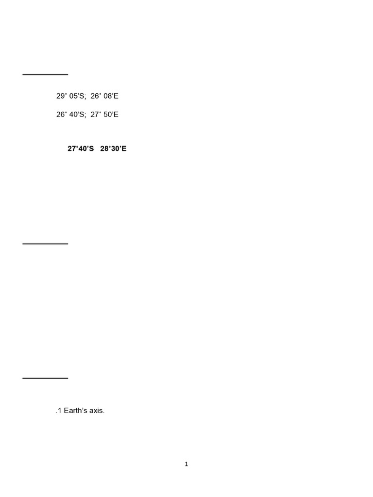 Grade 8 Geography Term 1 Test 2024 | PDF