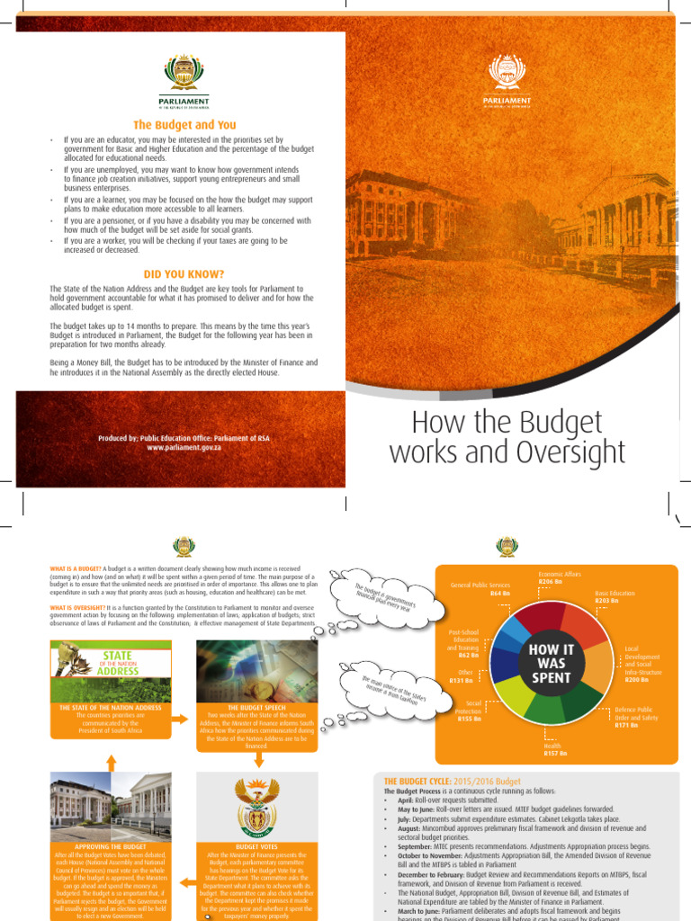 23.02.16 Budget Pamphlet | PDF | Budget | Appropriation Bill