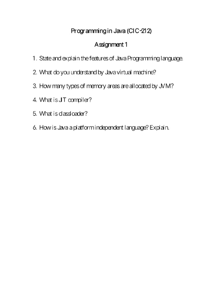 Javaassignment 1 | PDF