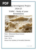 Comparative Study of Rate of Fermentation | PDF | Fermentation | Yeast