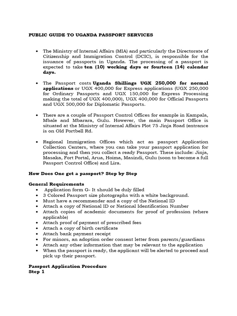 Passports Need To Know | PDF