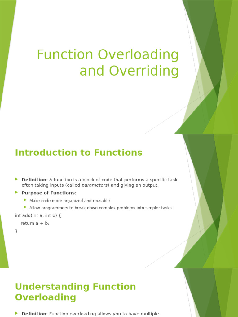 Function Overloading and Overriding | PDF | Parameter (Computer Programming) | Area