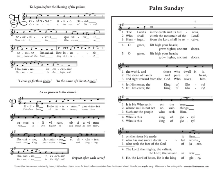 Psalm Verses for Palm Sunday Procession | PDF | Christian Worship And ...
