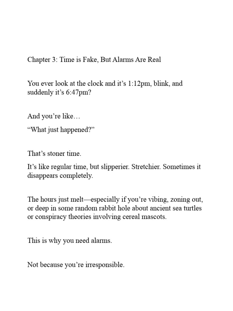 Time Management For Stoners CH 3 | PDF