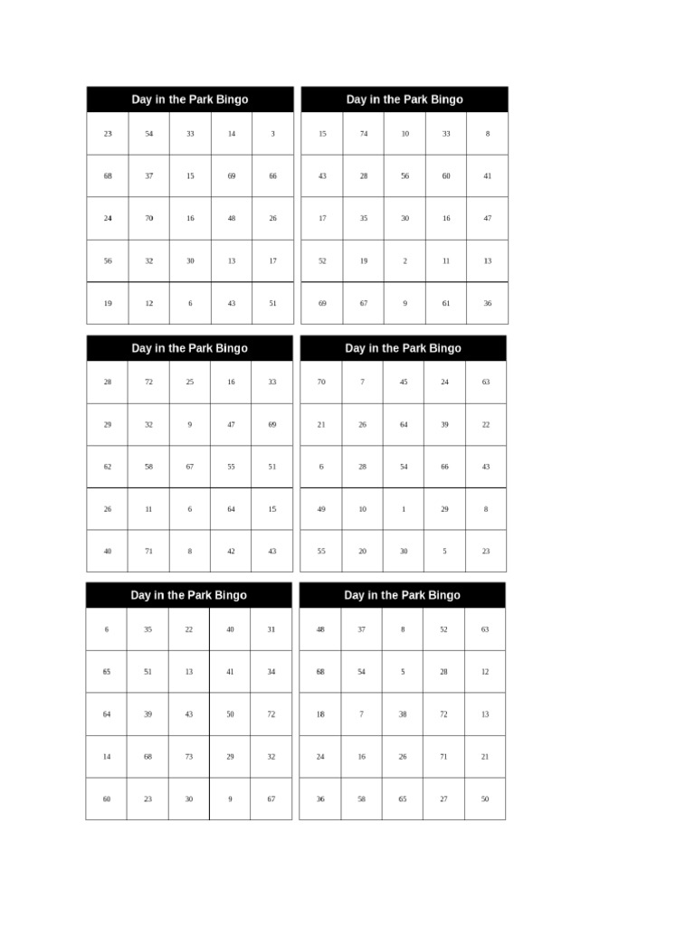 Bingo Papers | PDF