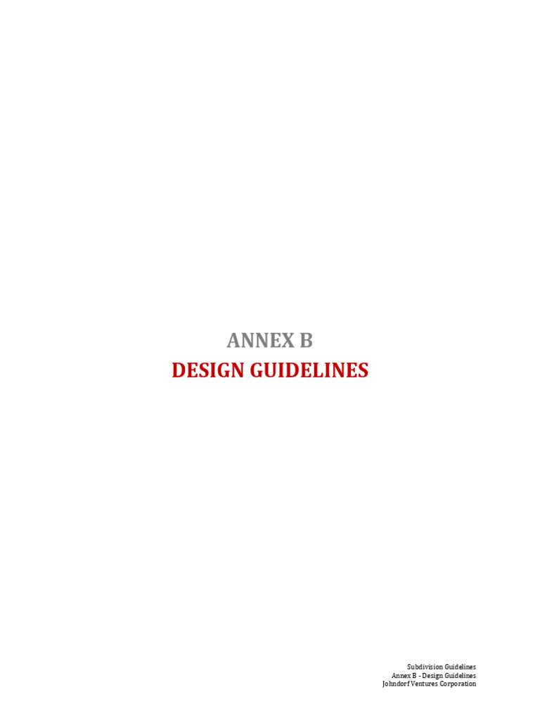Johndorf Subdivision Design Guidelines | PDF
