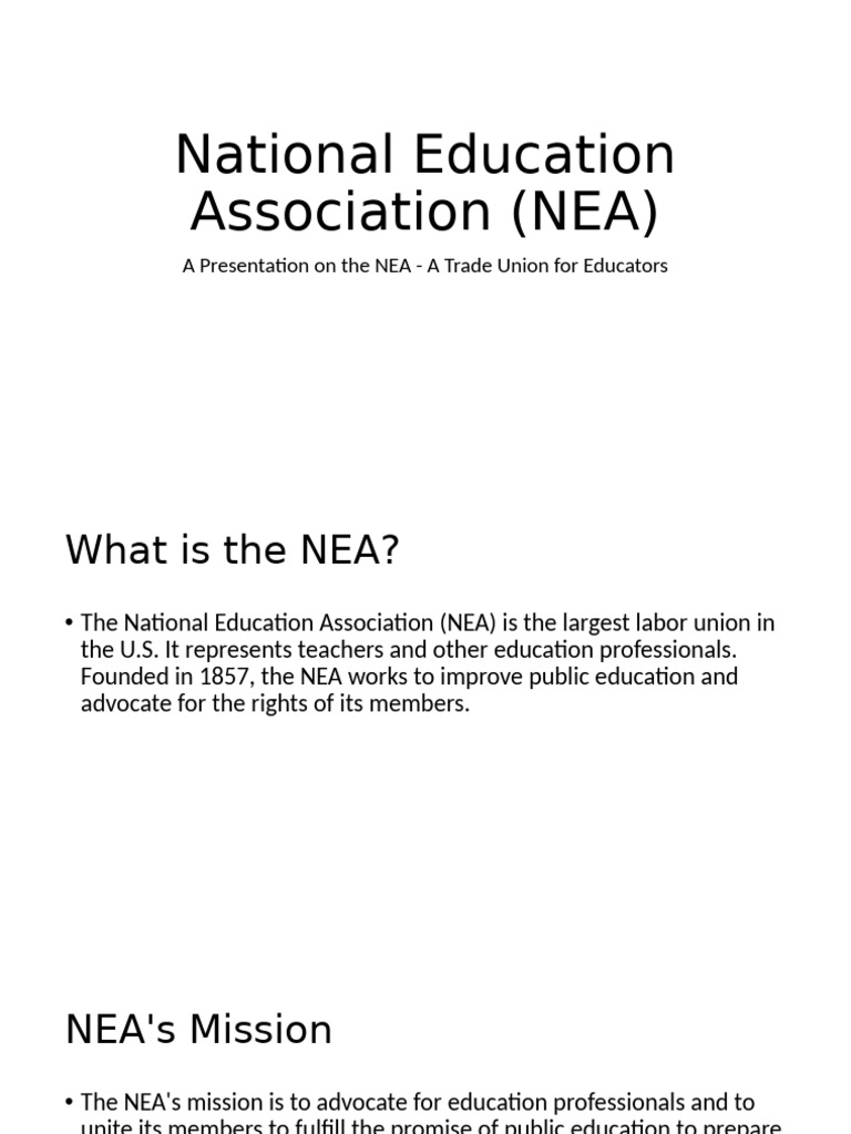 National Education Association (NEA) | PDF