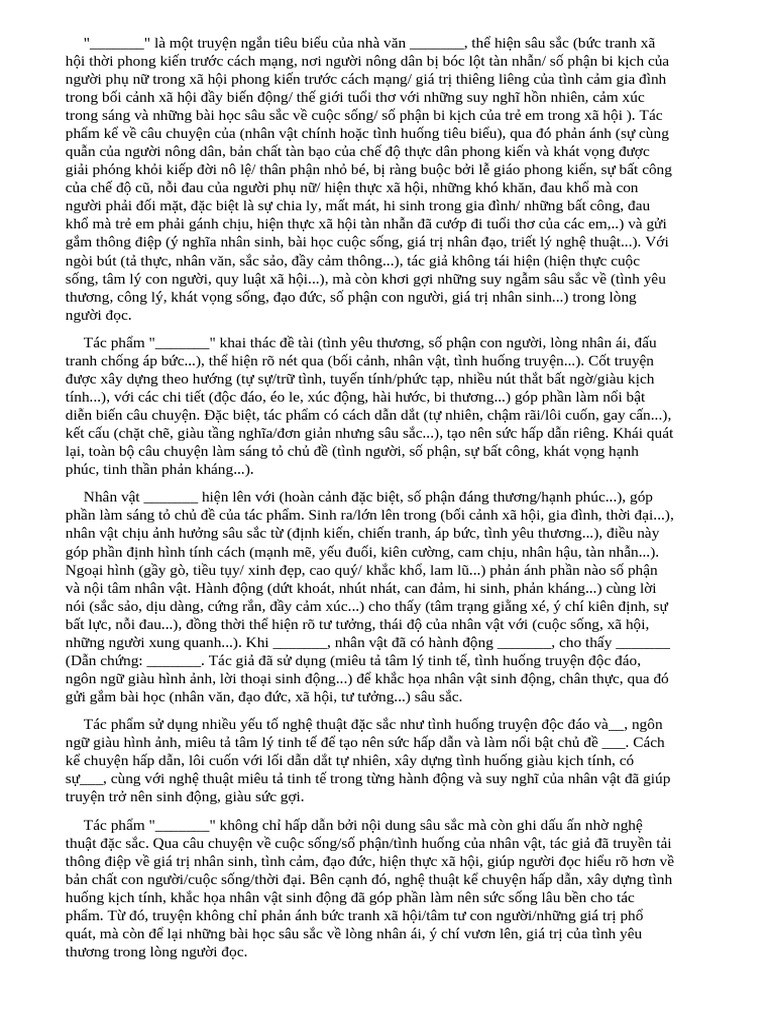 mẫu ptich truyện | PDF