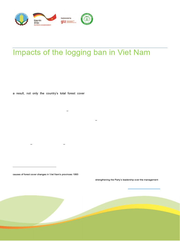 2022 05 18 Policy Brief Impacts of The Logging Ban in Viet Nam - EN ...