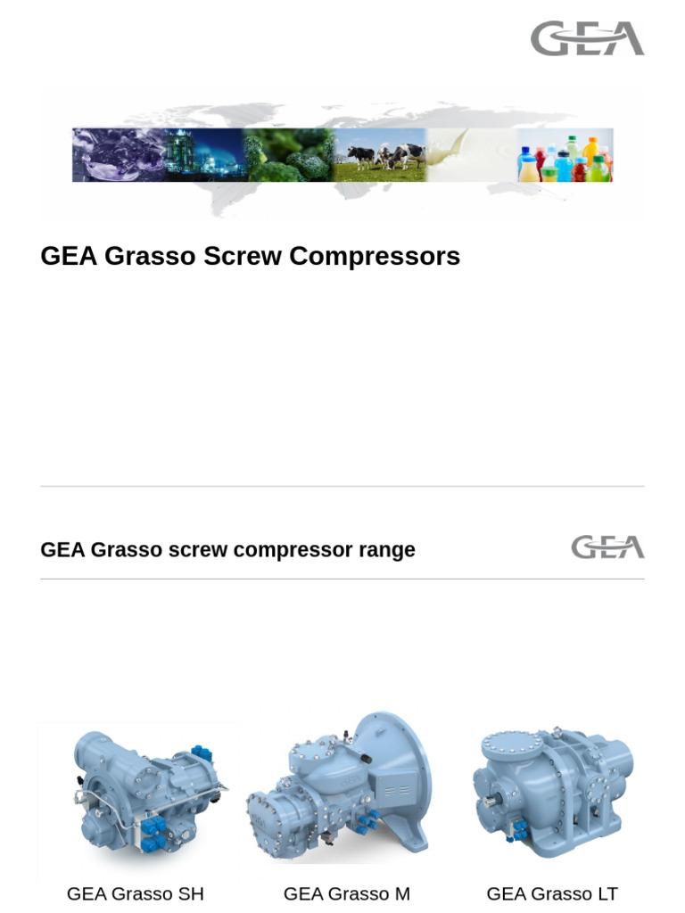 Grasso Screw Compressors | PDF | Mechanical Engineering | Gas Technologies