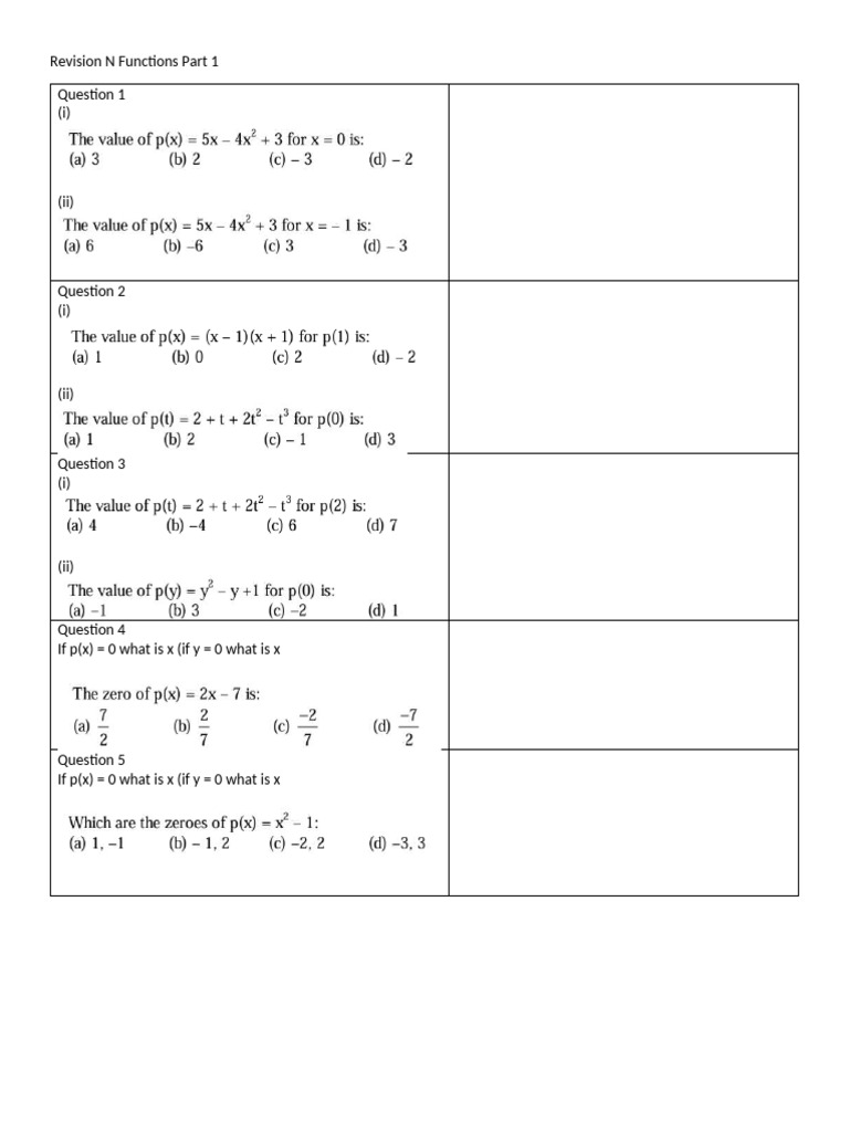 14 Functions 1 | PDF