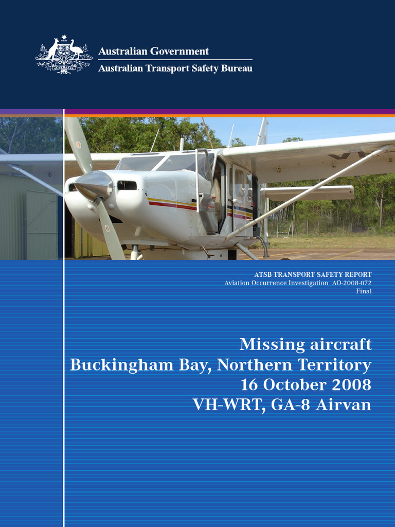 VH-WRT - Missing Aircraft | PDF | Aviation