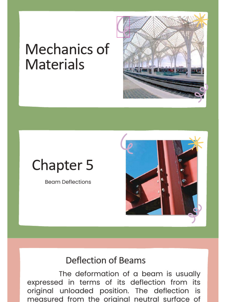 WEEK 6 BEAM DEFLECTION MECHof MATERIALS | PDF | Beam (Structure) | Bending