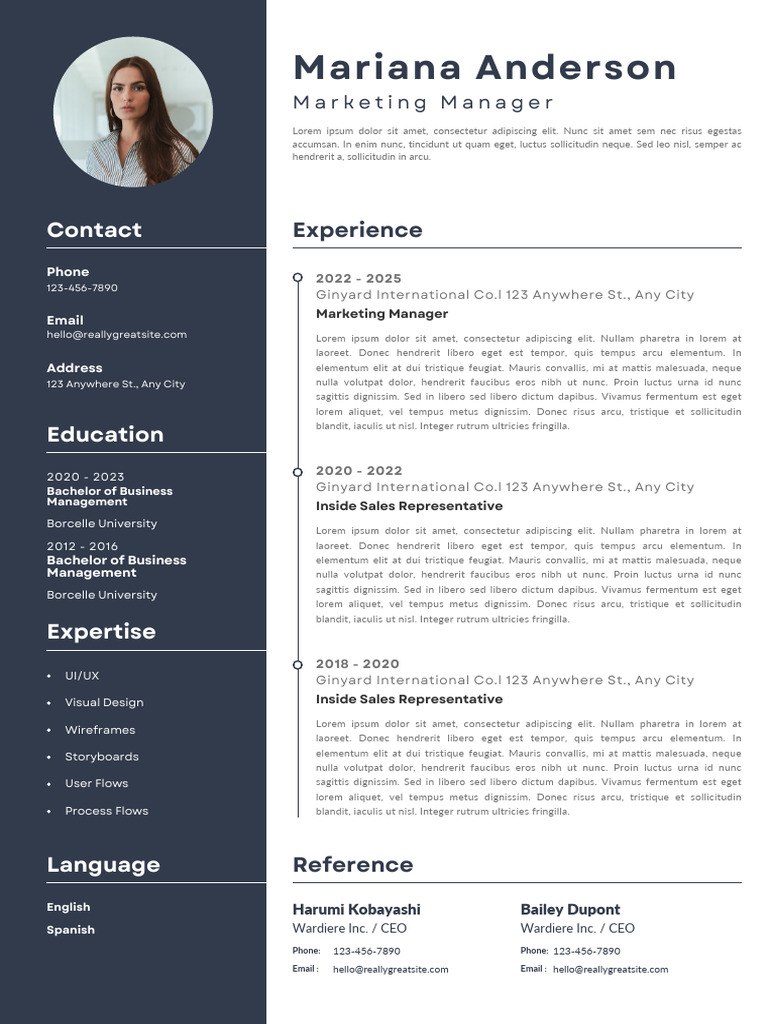 Black White Minimalist CV Resume PDF | PDF