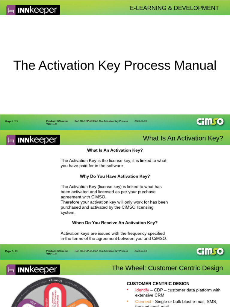 Activation Key Process for INNkeeper | PDF | Information Technology ...