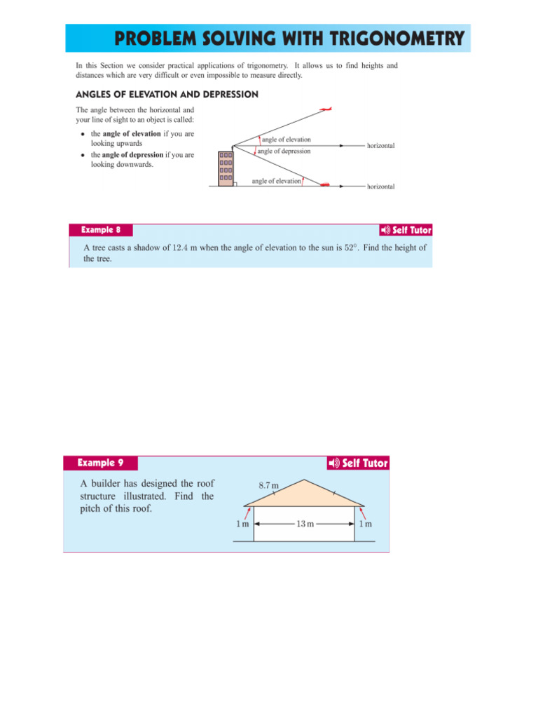 Problem Solvin With Trigonometry | PDF