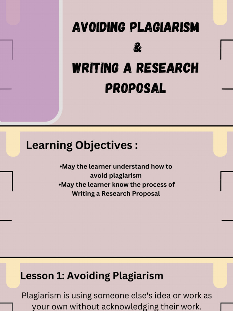 Avoiding Plagiarism & Writing A Research Proposal - 20250319 - 213340 ...