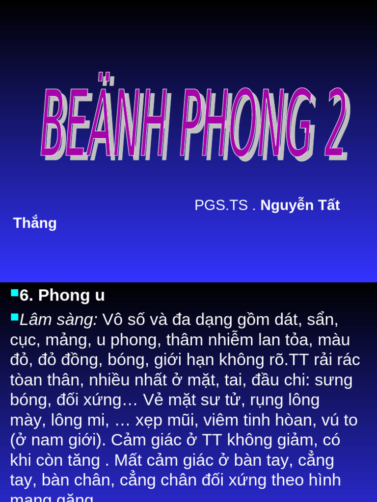 Benh Phong 2 | PDF