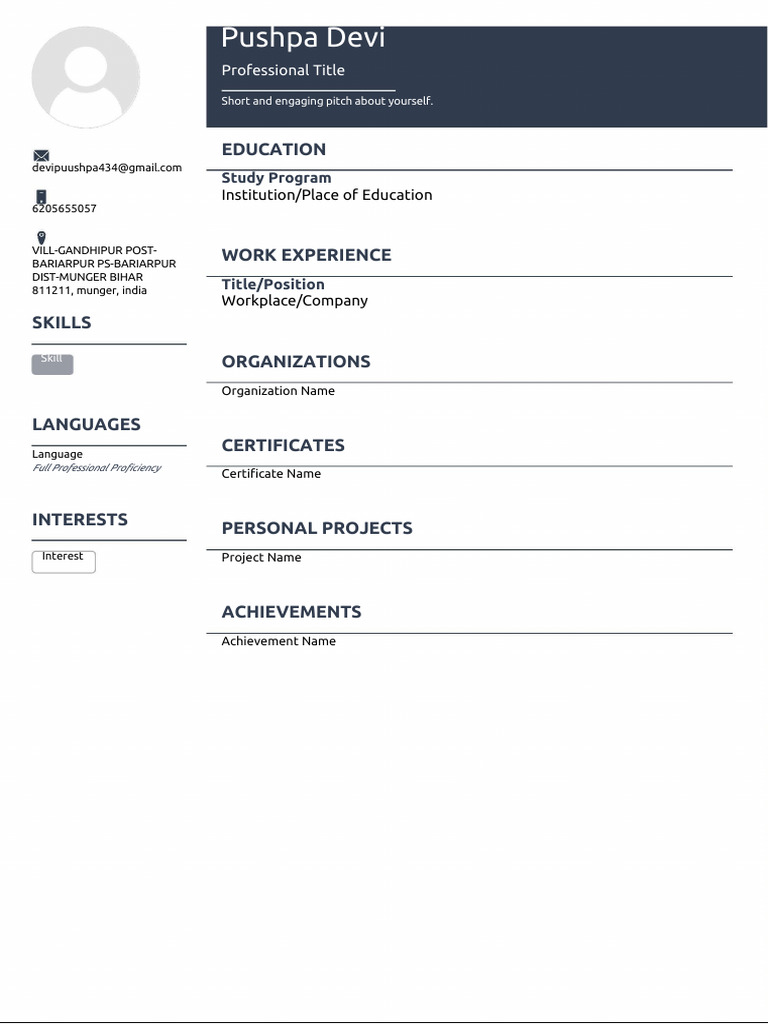 10th Fail Resume Format Guide | PDF