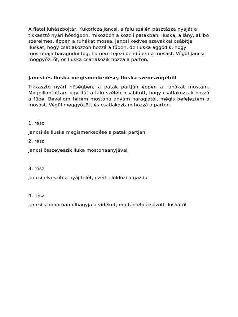 A Fiatal Juhászbojtár | PDF