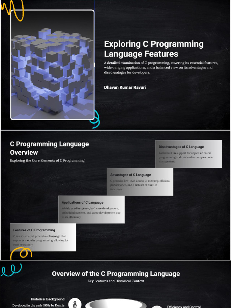 C Programming Language Features Applications Advantages and Disadvantages | PDF