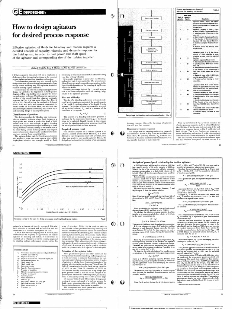4-12 - How To Design Agitators For Desired Process Response | PDF