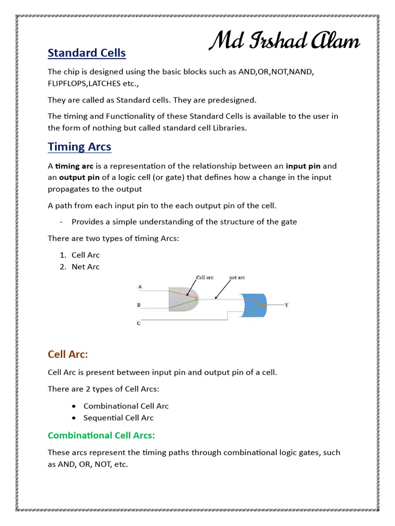 Timing Arc and It's Characteristics | PDF | Electrical Engineering ...