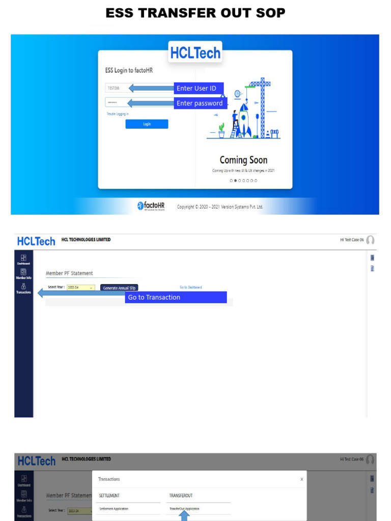1 - 1 - HCL - Ess Transfer Out Manual | PDF | Cyberspace | Computing