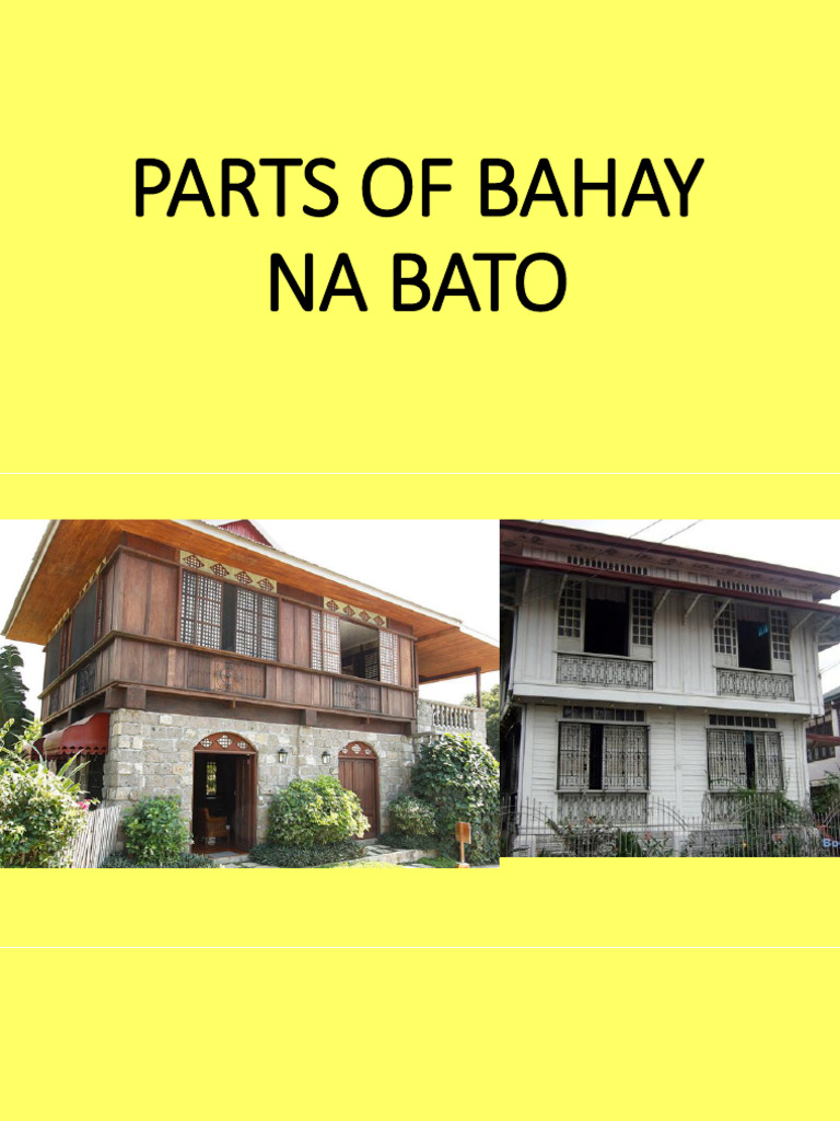 Parts of Bahay Na Bato | PDF | Window | Porch