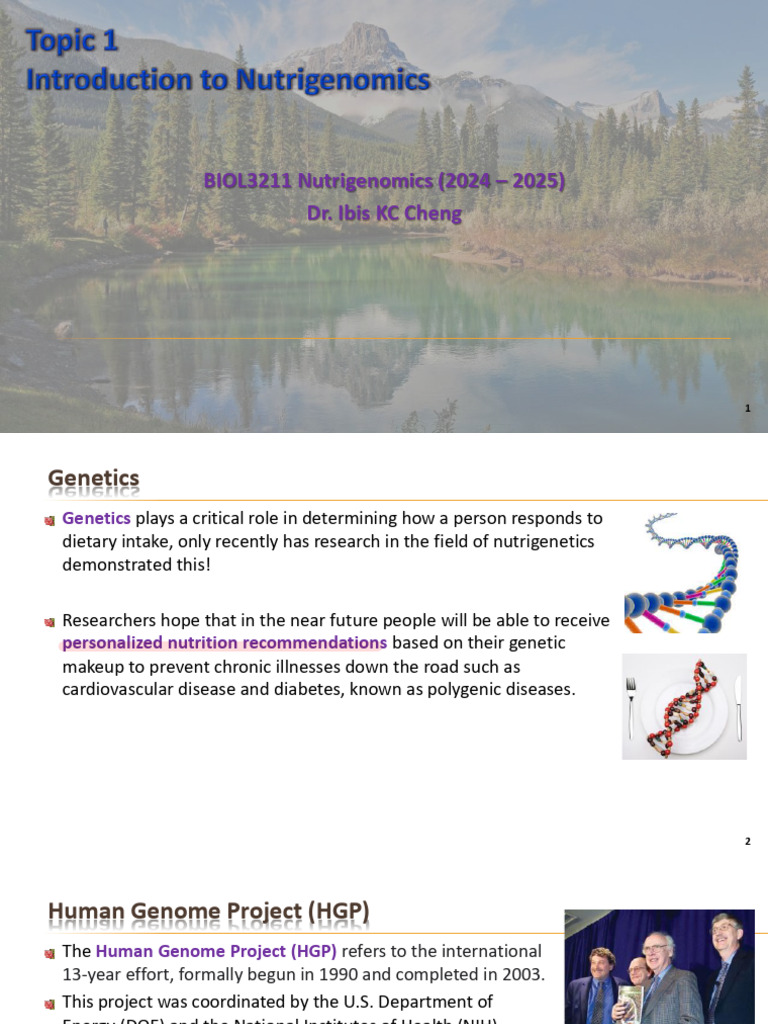 Nutrigenomics: Genetics and Nutrition Insights | PDF | Obesity | Body Mass Index