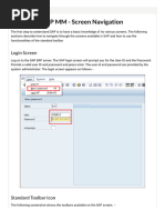 SAP Menu Bar and Toolbar Overview | PDF | Menu (Computing) | Icon ...