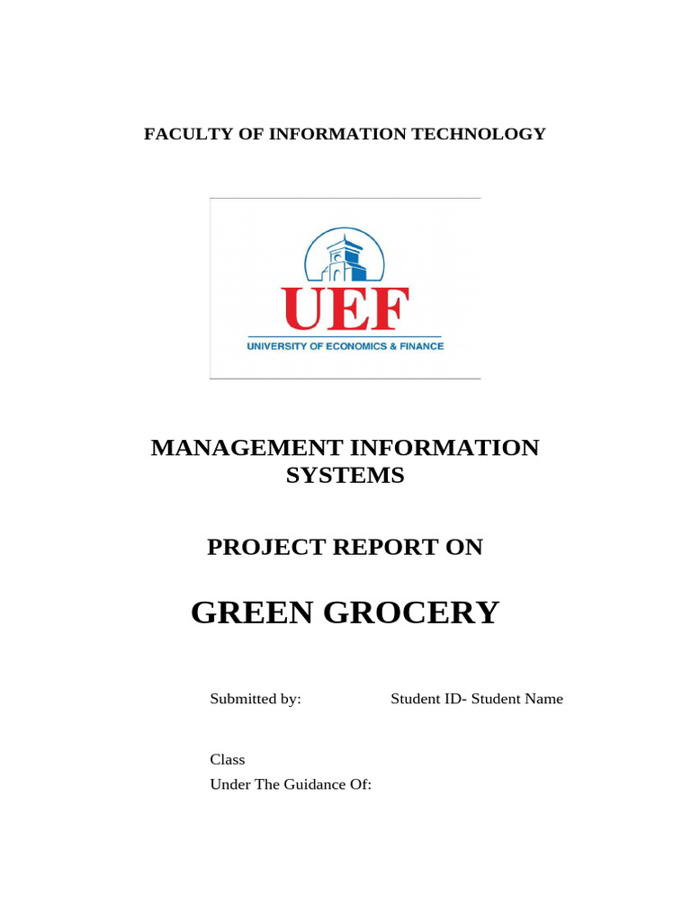 Final Project Report Template | PDF | Inventory | Retail