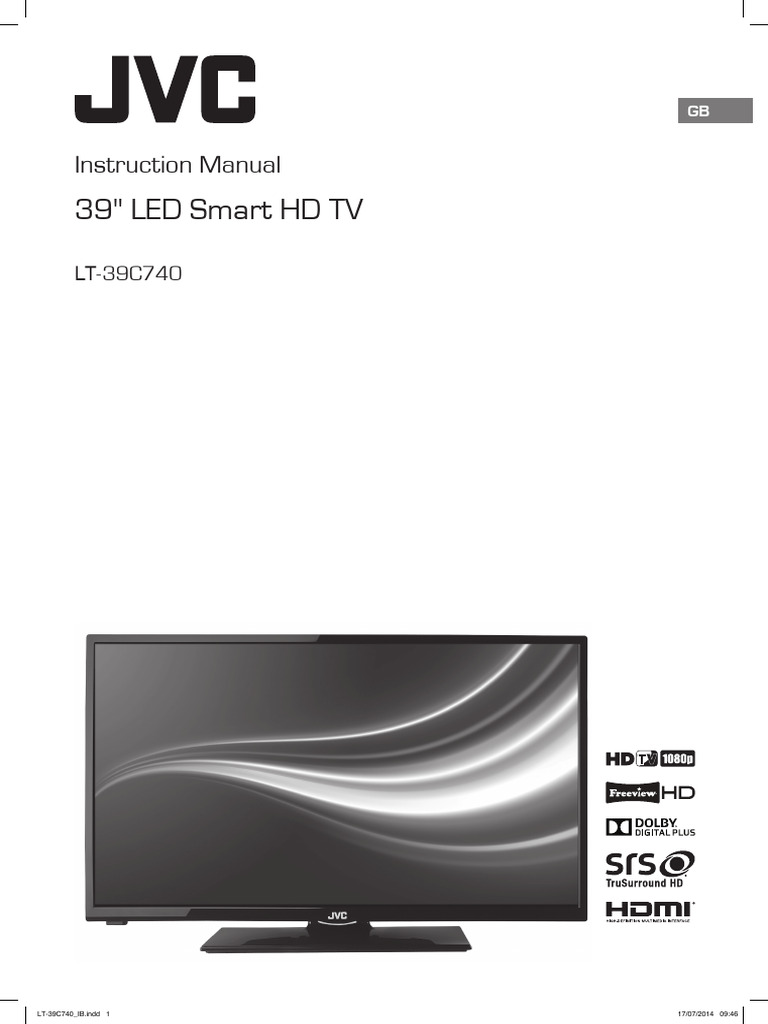 JVC 39' Led Smart HD TV Lt-39c740 Manual | PDF | Ac Power Plugs And ...