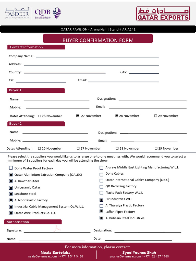 VIP Buyer Confirmation Form | PDF | Secondary Sector Of The Economy ...
